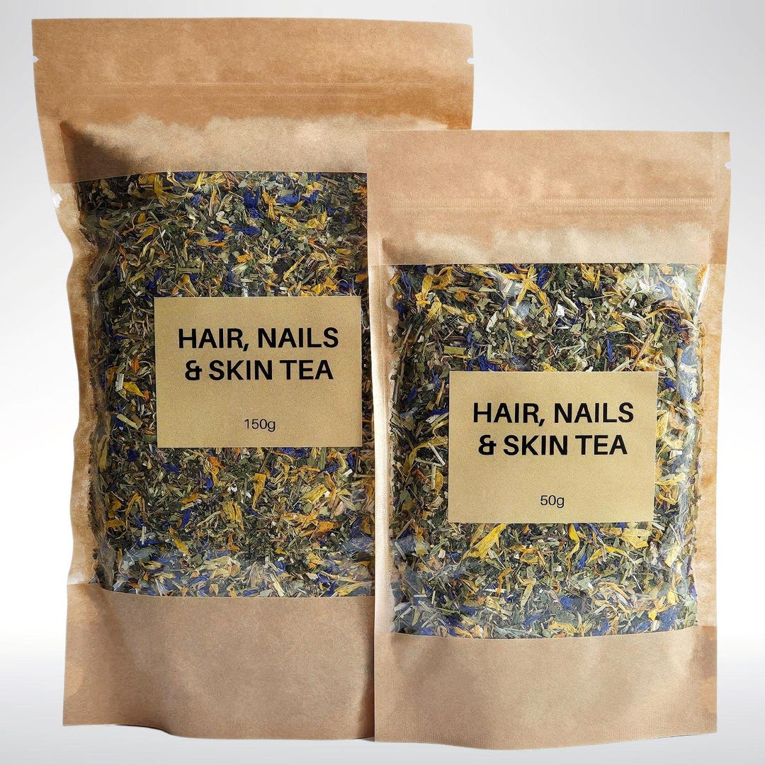 Hair, Nails and Skin Tea - Handcrafted Herbal Blend | Nettle Leaf, Wild ...