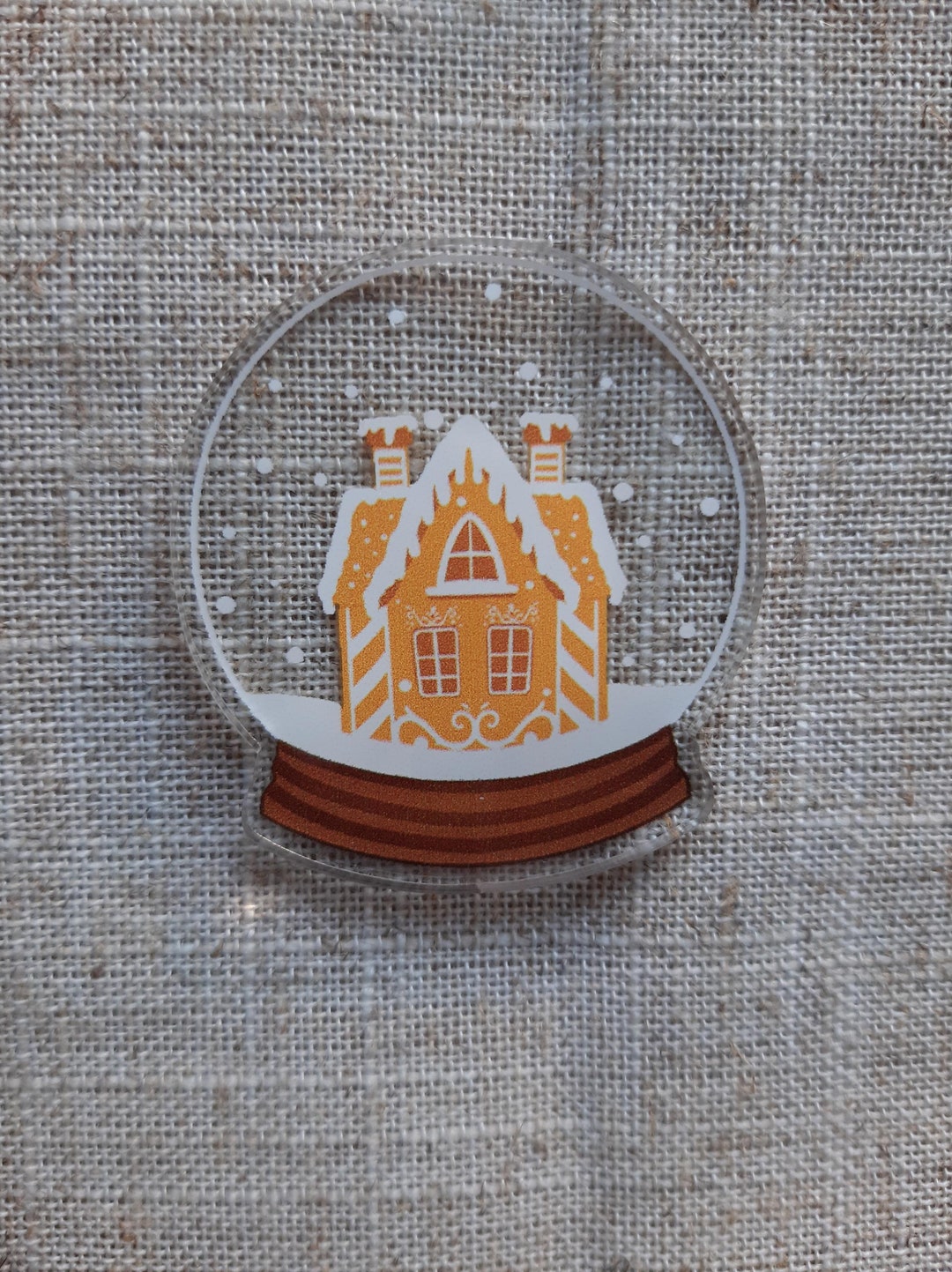 Snow Globe Pin - Etsy