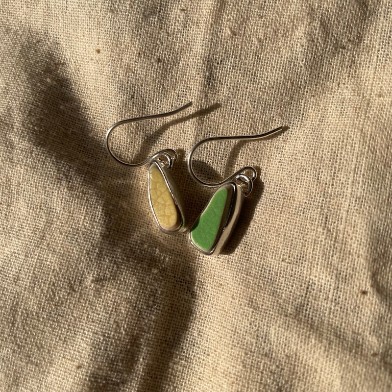 Pottery Earrings - Etsy