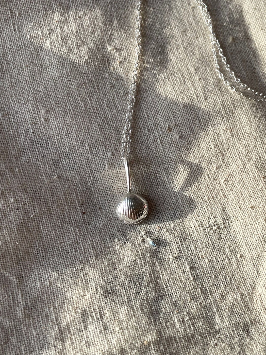 Handmade .925 Recycled Sterling Silver Shell Necklace / One of a Kind ...