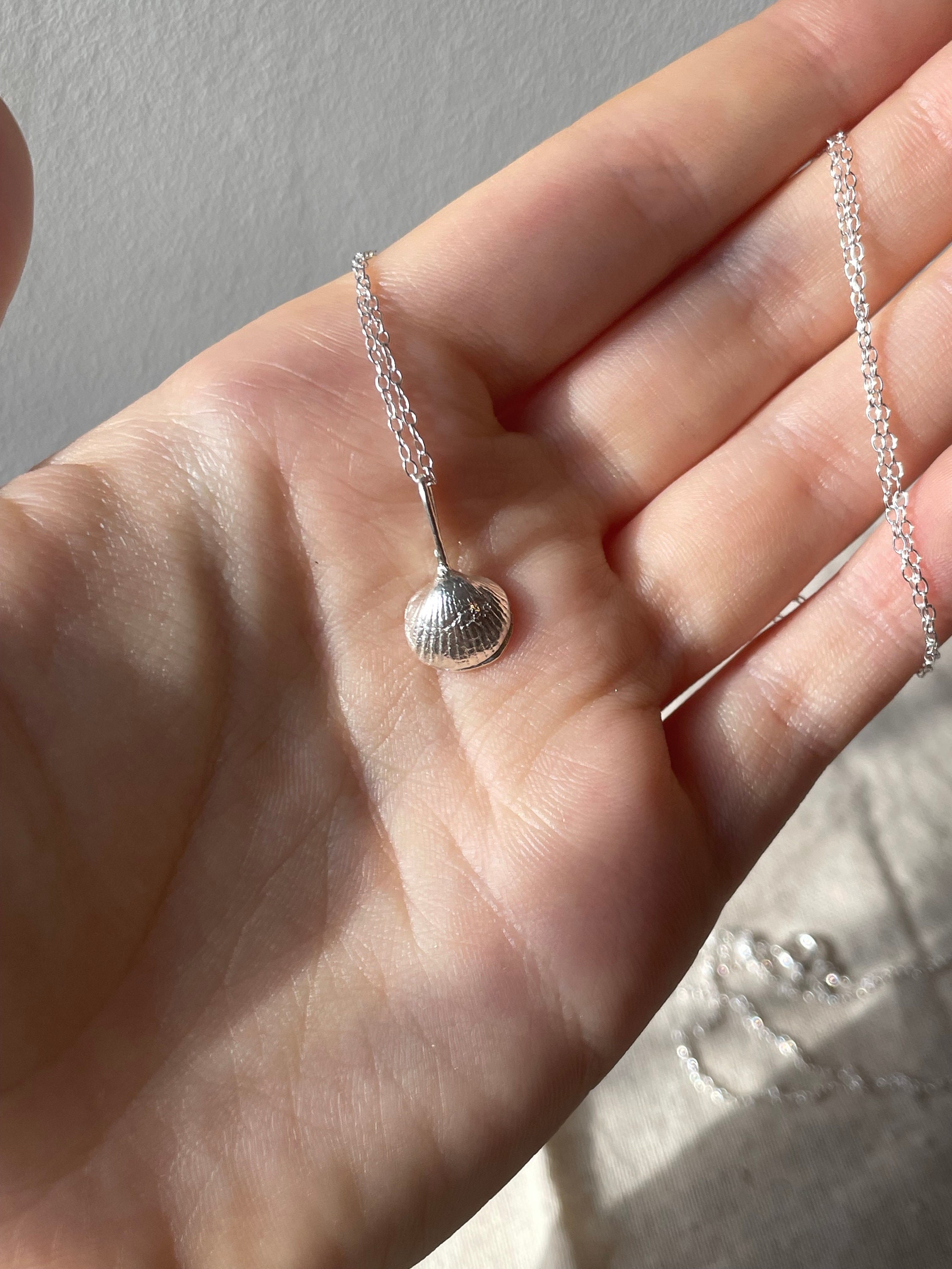 Handmade .925 Recycled Sterling Silver Shell Necklaces / One of a Kind ...