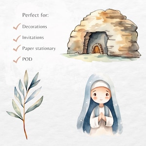 Christian Easter Clipart, Jesus Png | Easter Watercolor | Digital ...