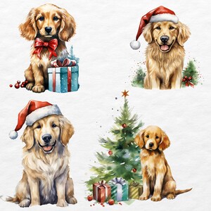 Christmas Dogs Clipart Bundle Png, Cozy Christmas Clipart, Digital ...