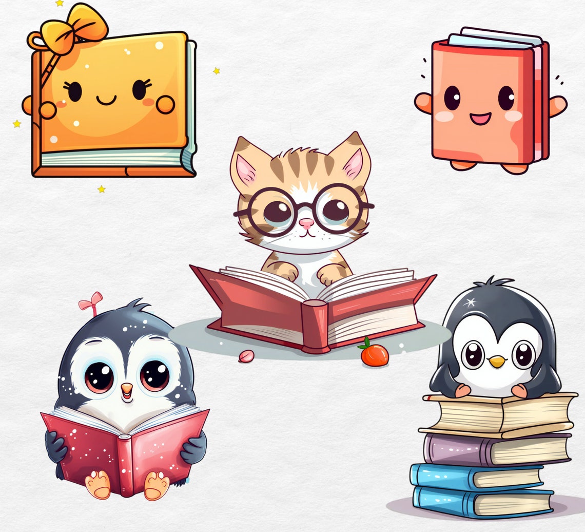 Kawaii School Clipart Cute Back to School Png Teacher - Etsy Canada
