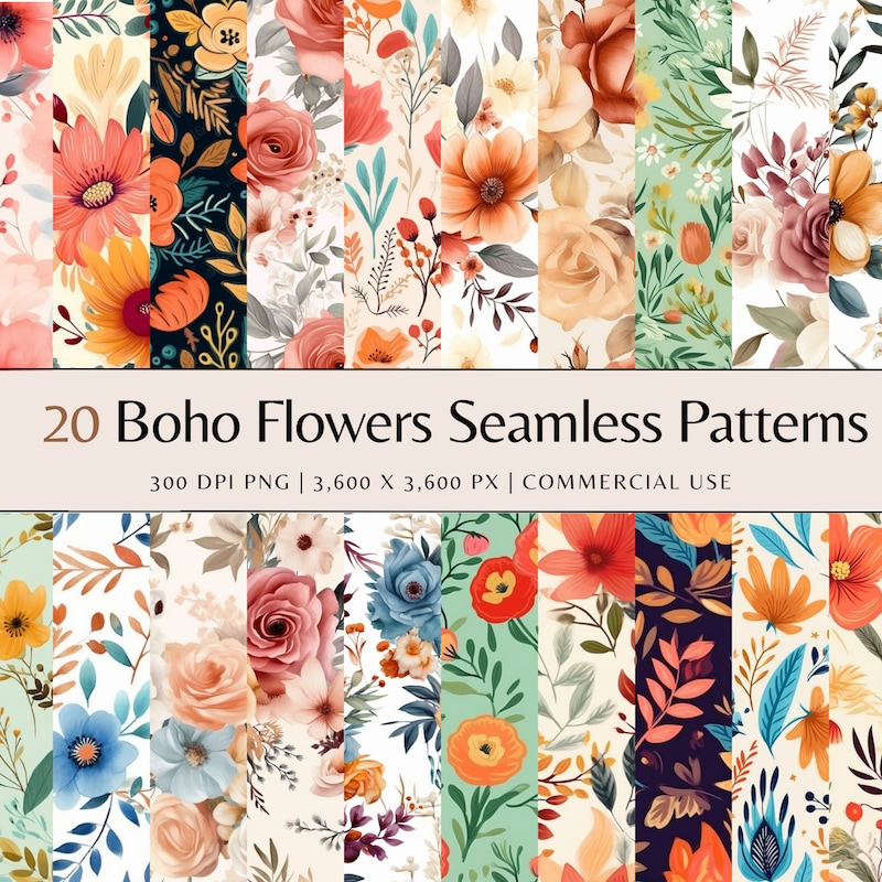 Floral Pattern - Etsy