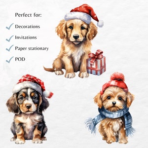 Christmas Dogs Clipart Bundle Png, Cozy Christmas Clipart, Digital ...