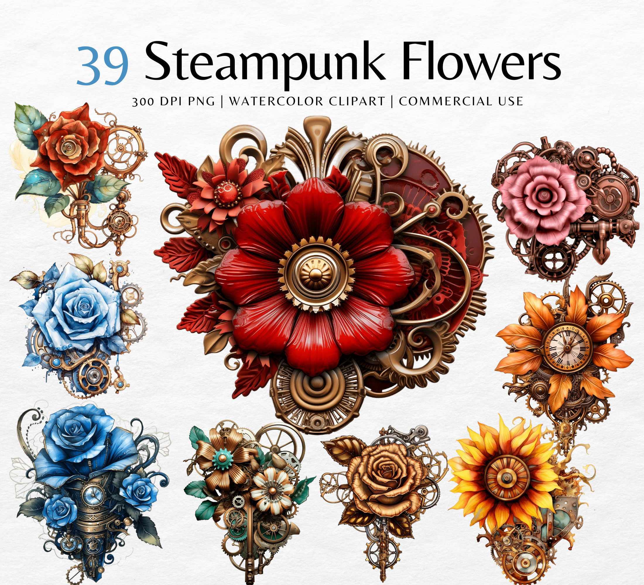 Steampunk Hochzeitsblumen