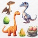 Cute Dinosaur Clipart Watercolor | Boho, Baby, Dino Png| Commercial Use ...