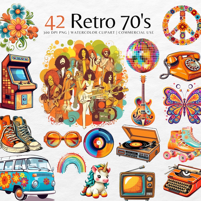 70s Clip Art - Etsy