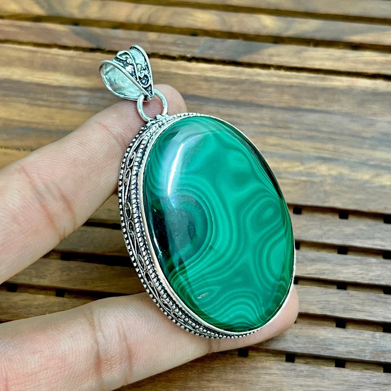 Malachite Jewelry - Etsy