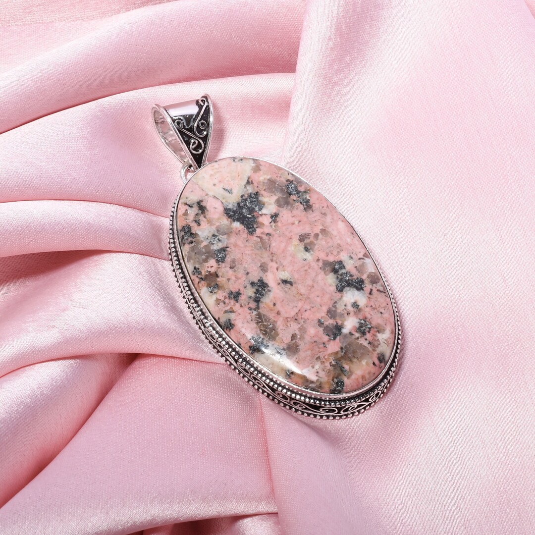 Rosetta Pendant With Silver Chain Necklace 925 Sterling Silver - Etsy