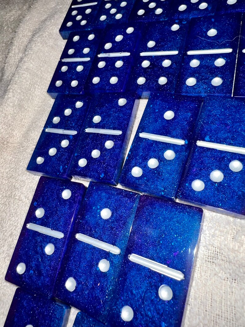 Epoxy Resin Domino Set - Etsy