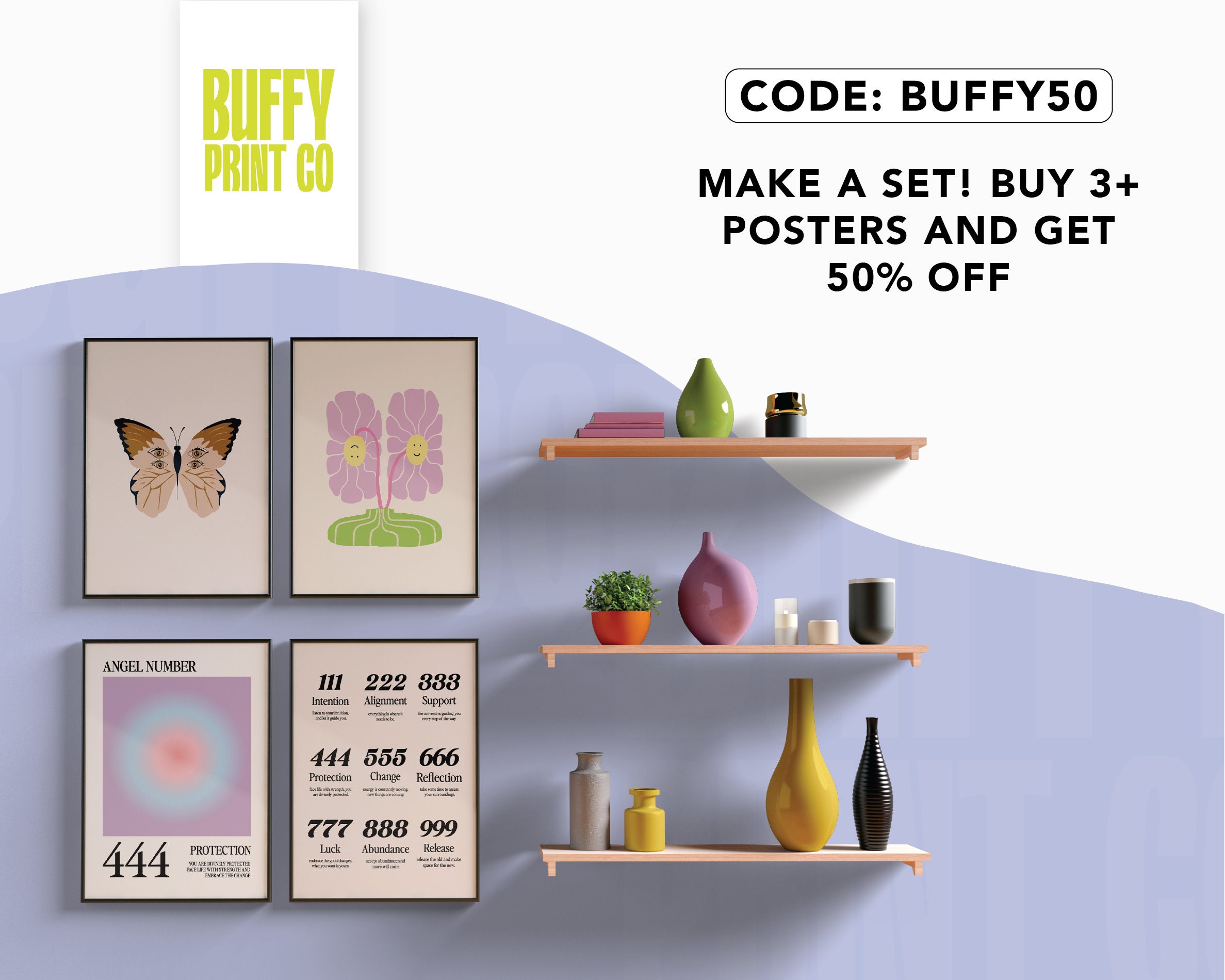 Angel Number Chart Poster | Beige | Digital Downloadable Modern Wall ...