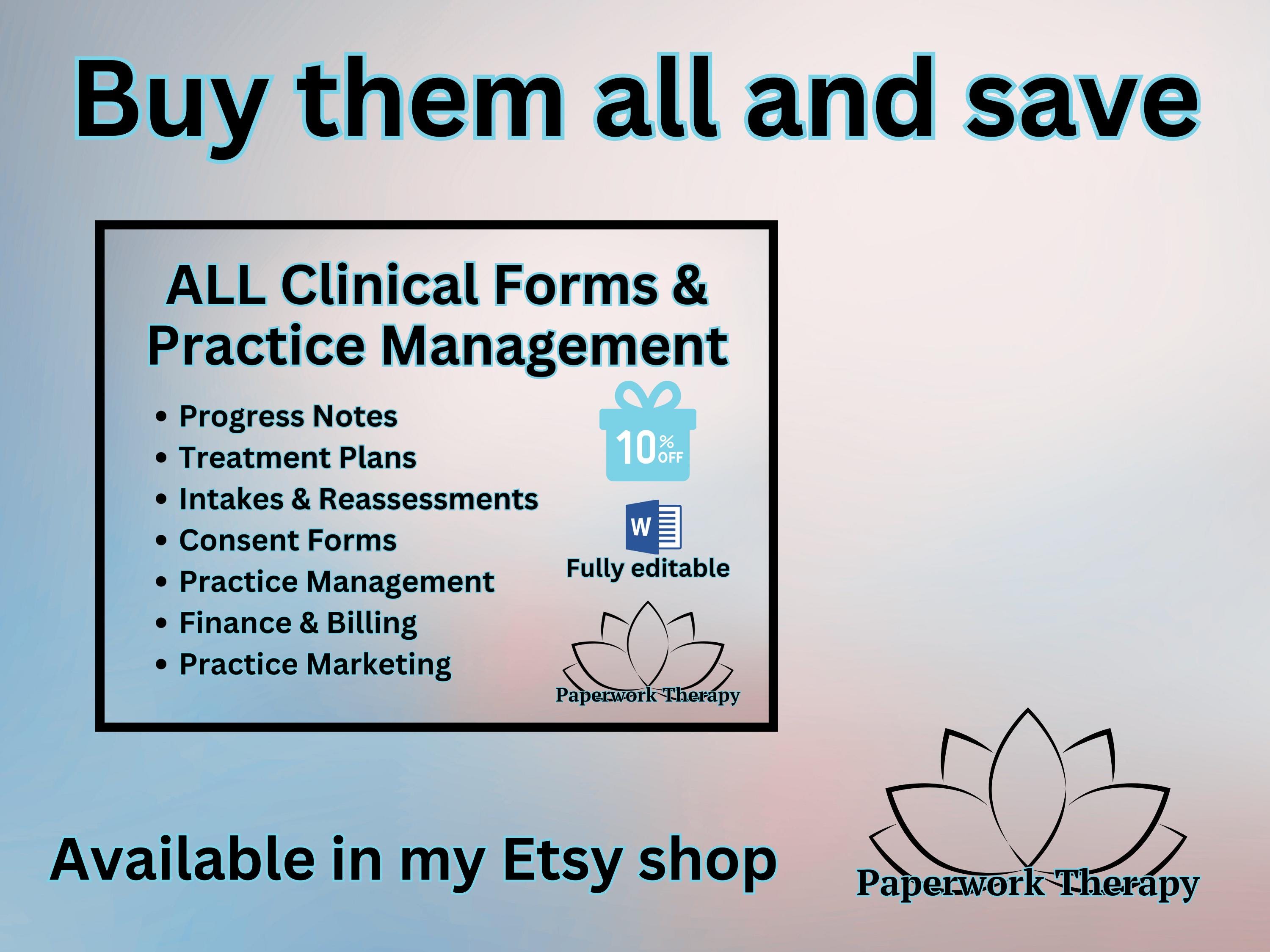 Intake Form (couples) - Psychotherapy Clinical Documentation - Etsy