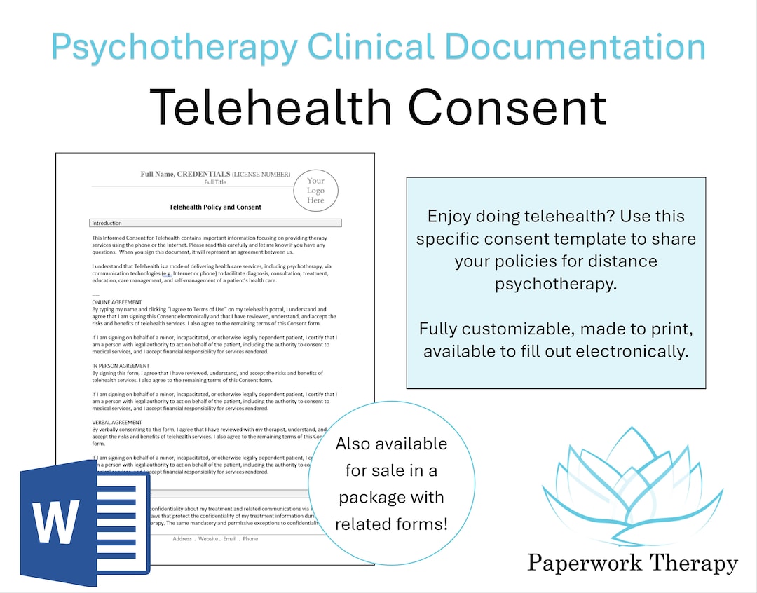 Telehealth Consent - Etsy