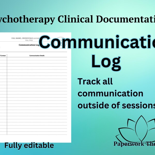 Employee Communication Log - Etsy