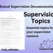 25 Supervision Topics - Clinical Supervision Forms - Etsy