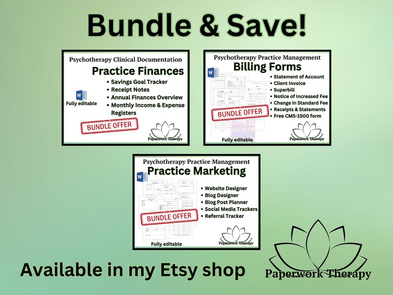 Blog Designer - Private Practice Management - Etsy