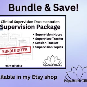 25 Supervision Topics - Clinical Supervision Forms - Etsy