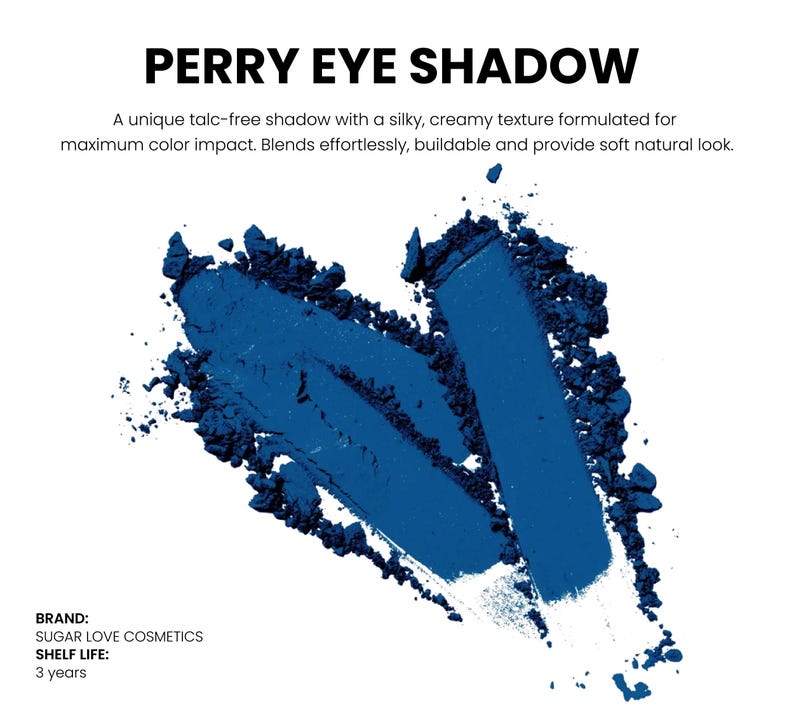 Perry Eye Shadow | MIDNIGHT Dark Blue Matte Eye Shadow | Blue Eye ...