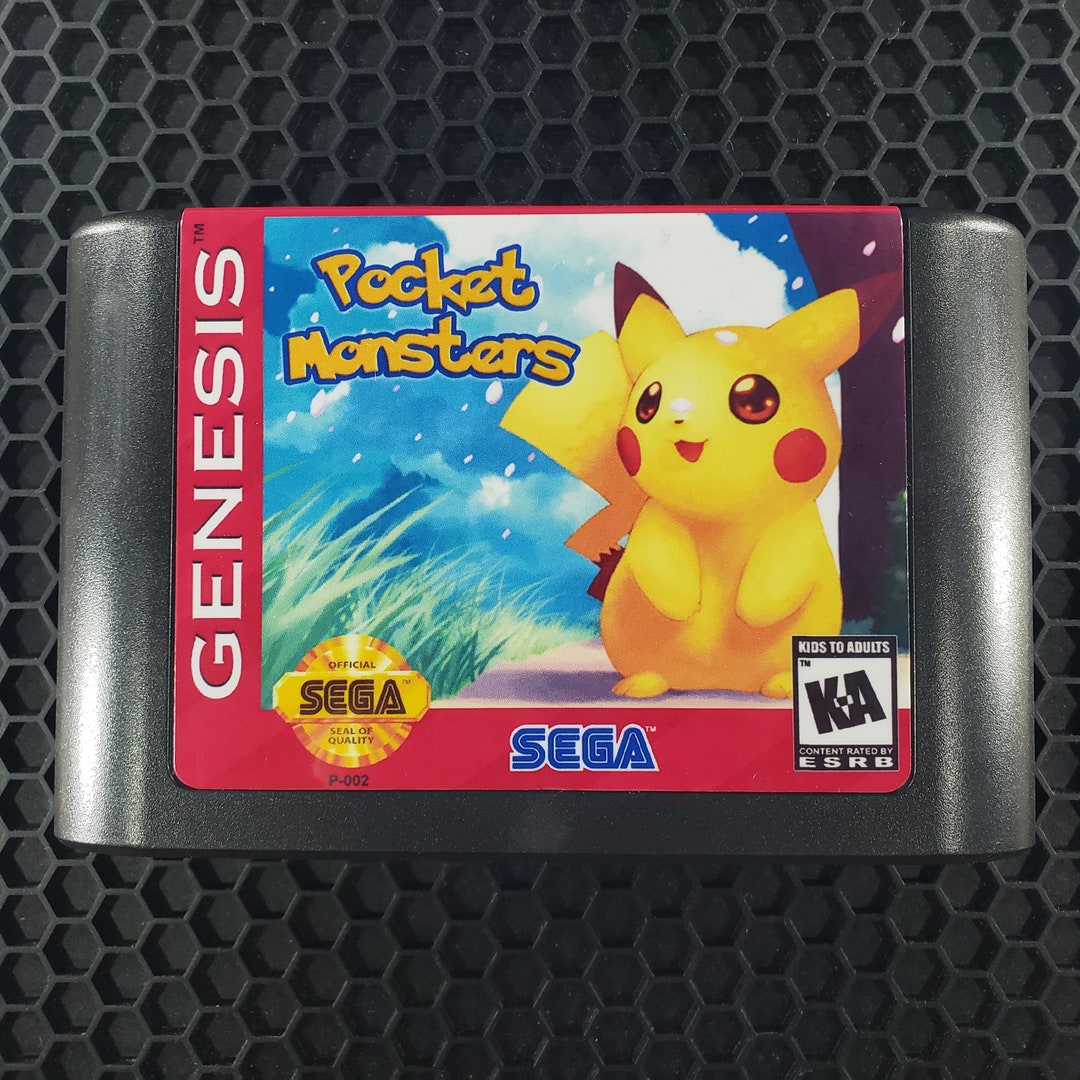 Pocket Monsters (sega Genesis) Homebrew Game - Etsy