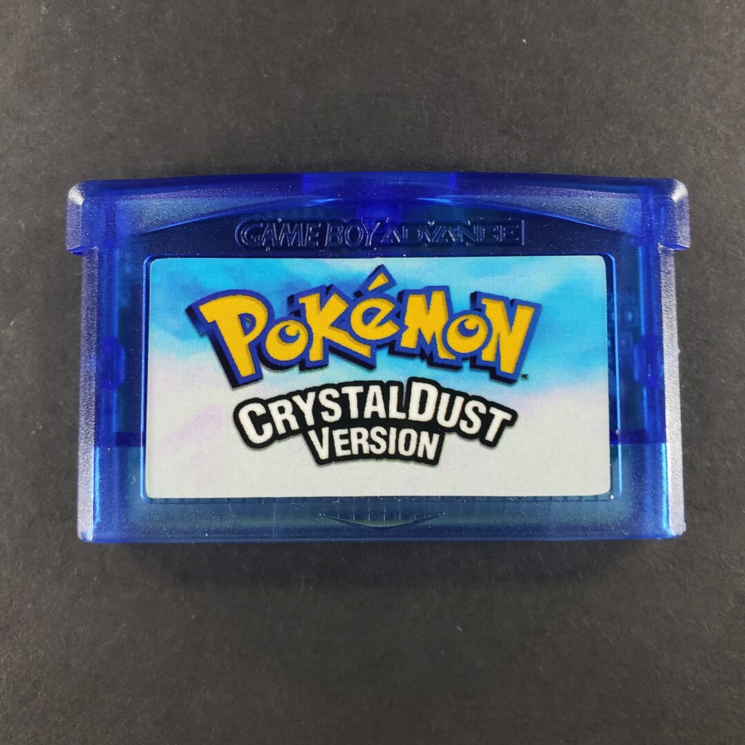 Pokémon Crystal Dust Version GBA gameboy Advance Fan Made Homebrew Game ...