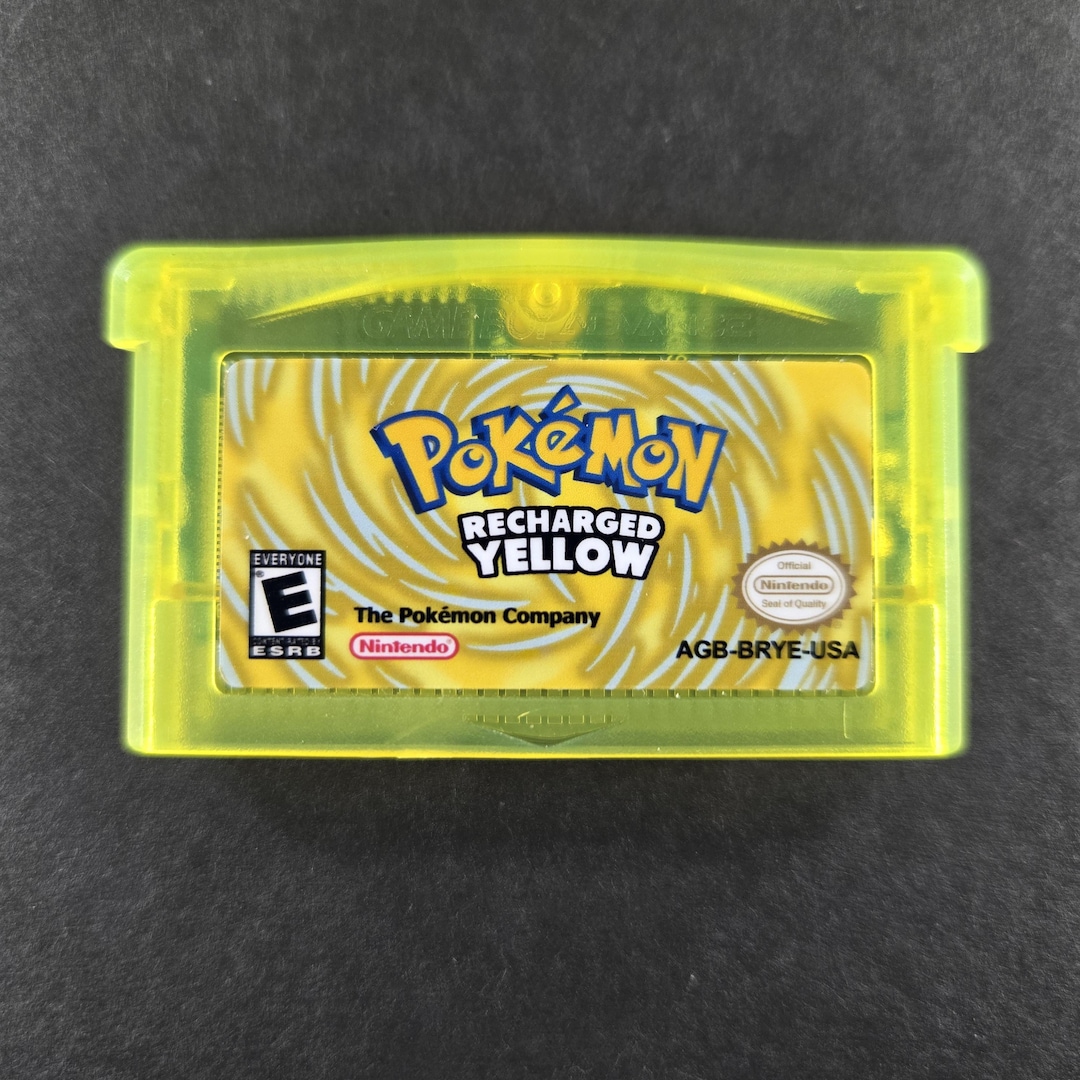 Pokémon Recharged Yellow GBA (gameboy Advance) Fan Made Homebrew Game ...
