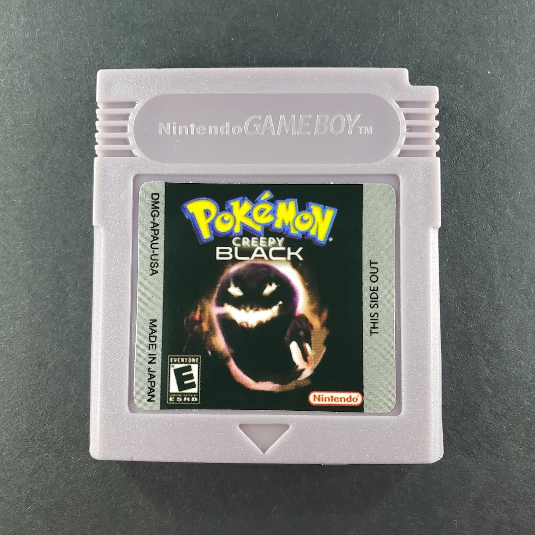 Pokémon Creepy Black Version GBC nintendo Gameboy Color Fan Made ...