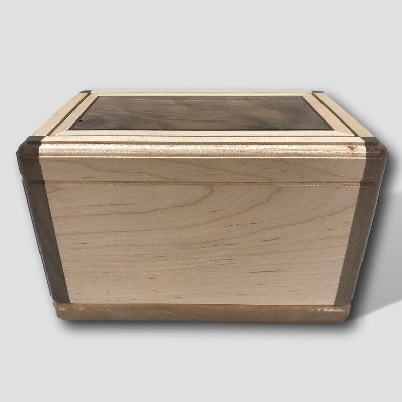 Companion Urn Wooden Box for Ashes Funeral Urn Cremation Maple - Etsy