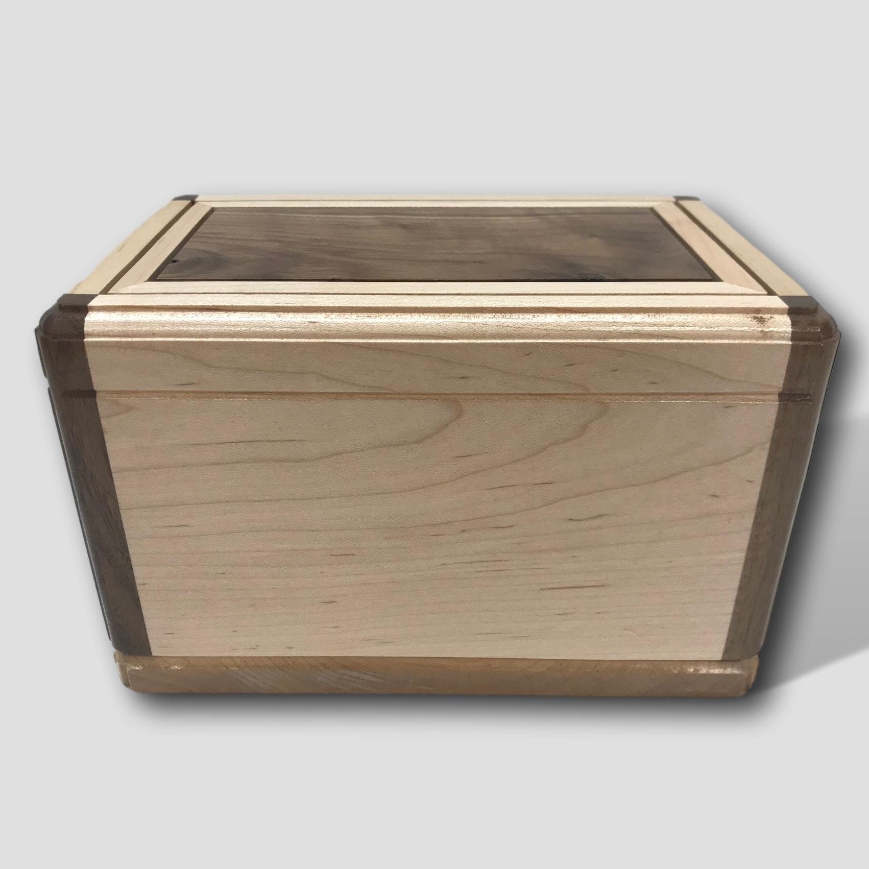 Companion Urn Wooden Box for Ashes Funeral Urn Cremation Maple - Etsy