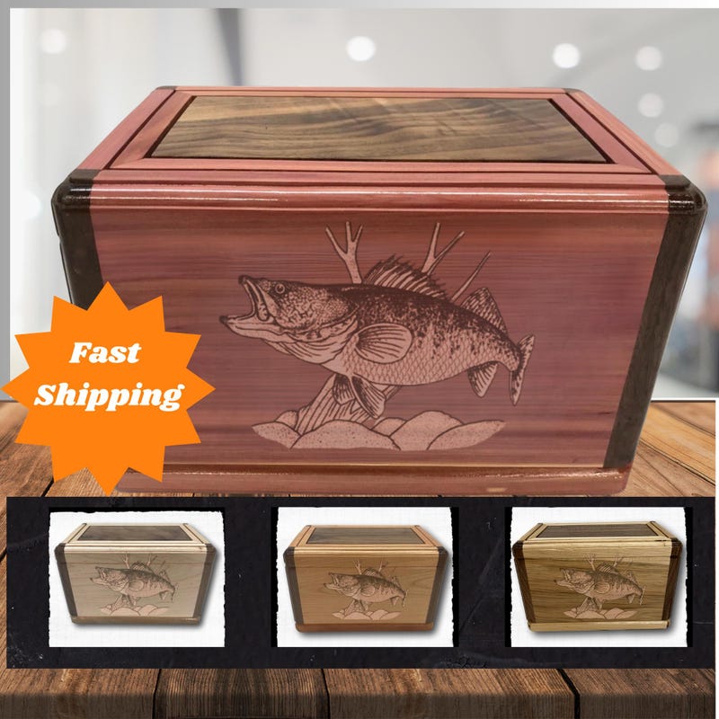 Wooden Urn for Fishing - Etsy