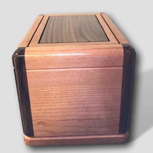 Companion Large Wooden Urn Cherry Box Walnut Wood Urn Handmade Burial ...