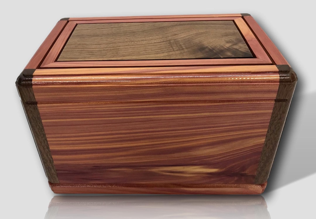 Cedar Urn Wooden Box for Ashes Funeral Urn Cremation Cedar Urn for ...