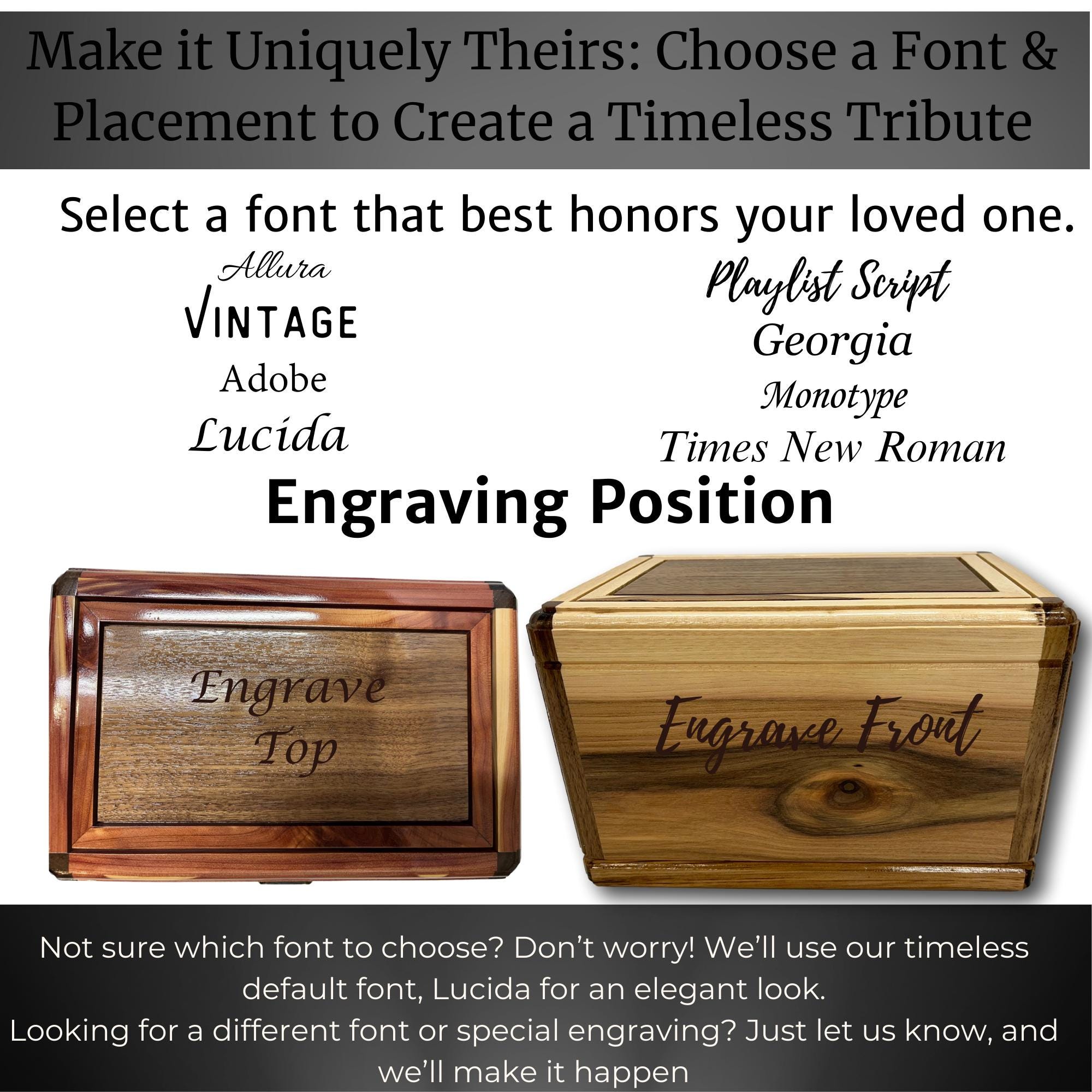 Wooden Cremation Box for Funeral Wood Urn Burial Box Urn for Ashes ...