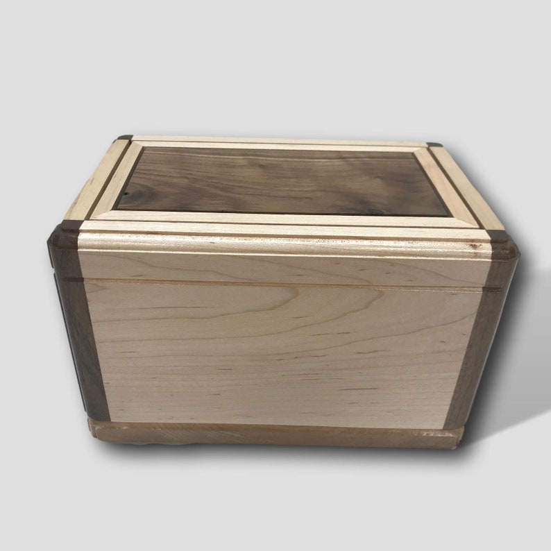 Companion Urn Wooden Box for Ashes Funeral Urn Cremation Maple - Etsy