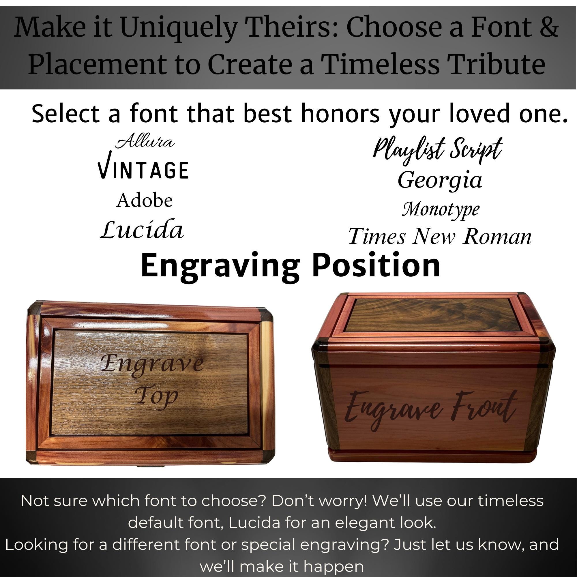Handmade Cedar Box Wood Urn Burial Box Cremation Funeral Urn for Ashes ...