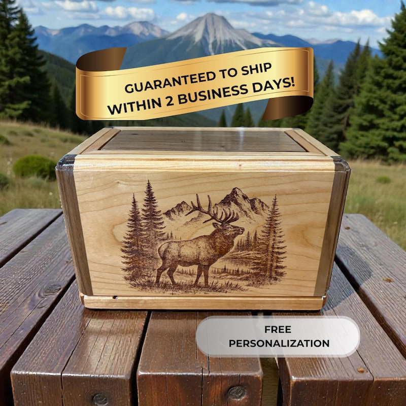 Rustic Wood Box Pet Urn - Etsy