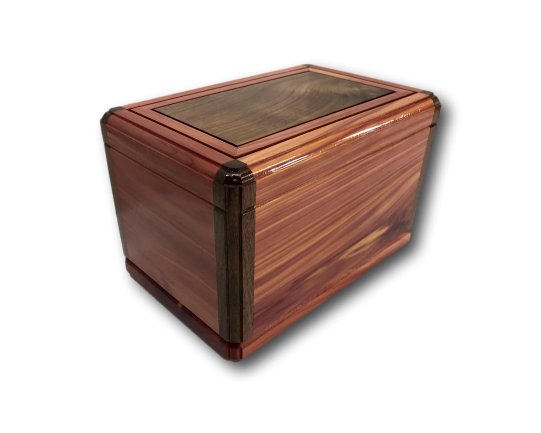 Wooden Urn for Human Ashes Cremate Urn Wood Urn Cedar Box Walnut Urn ...