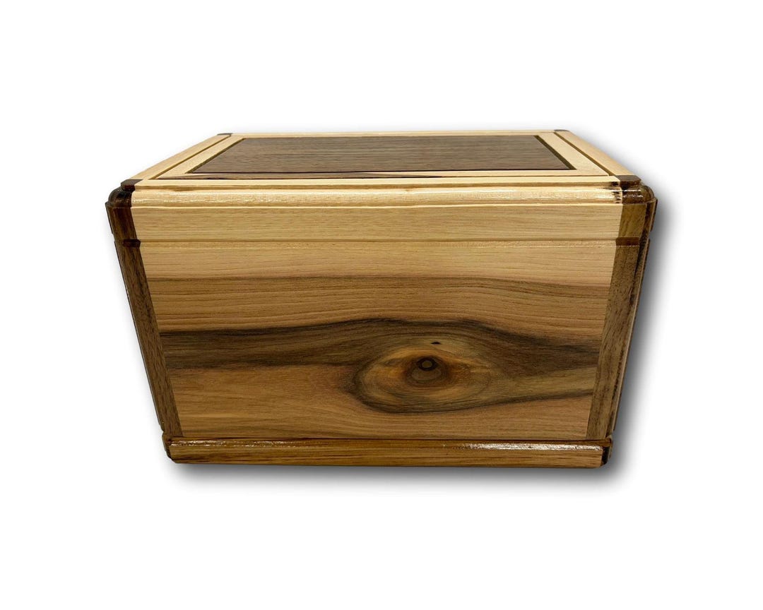 Wooden Urn for Human Ashes Cremate Urn Wood Urn Hickory Box Walnut Urn ...