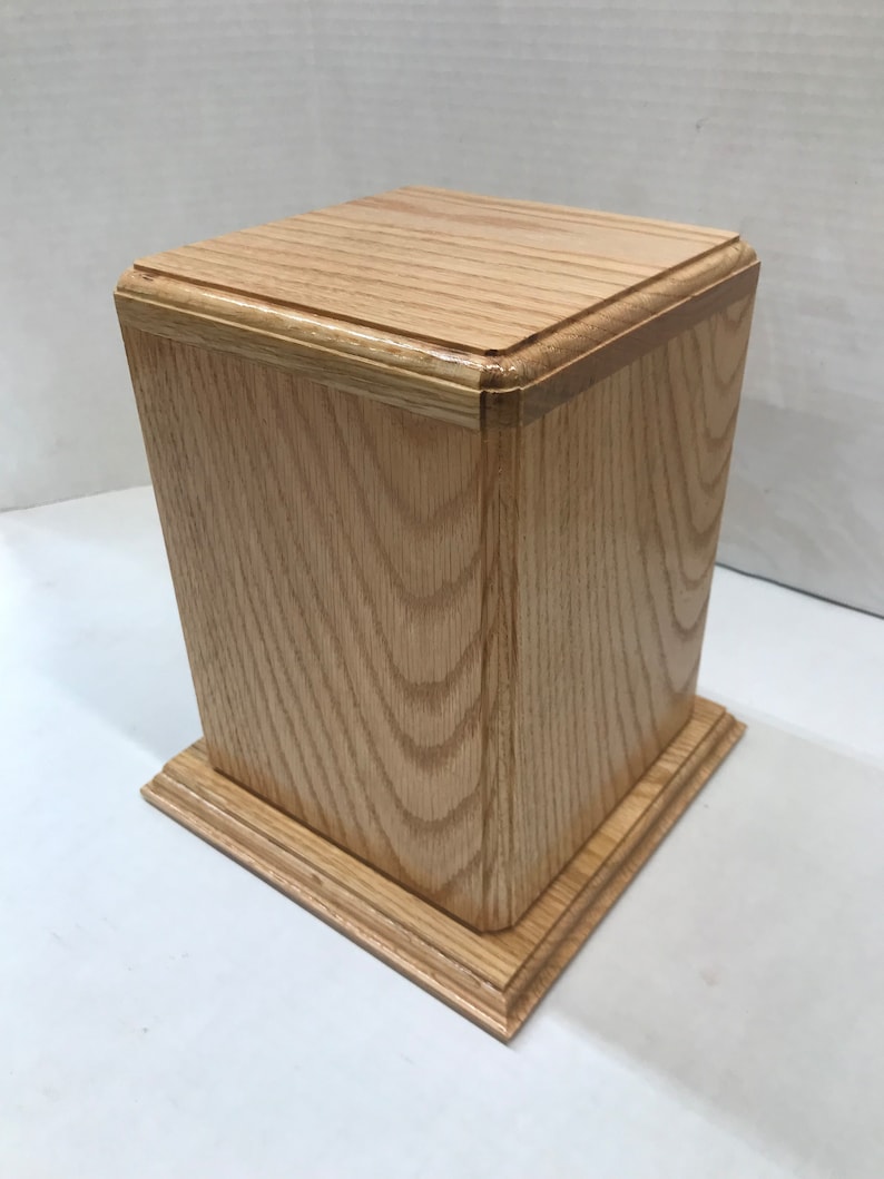 Wooden Urn Oak Funeral Box for Ashes Cremation Urn Traditional - Etsy