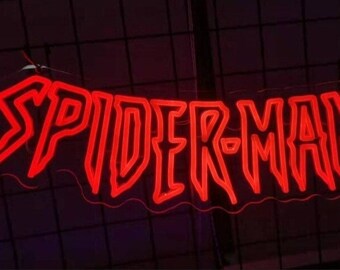 Spider Man Neon Sign - Etsy Canada