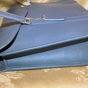 Vintage Coach NYC Shoulder Brief Envelope Portfolio Flannel Grey Style ...