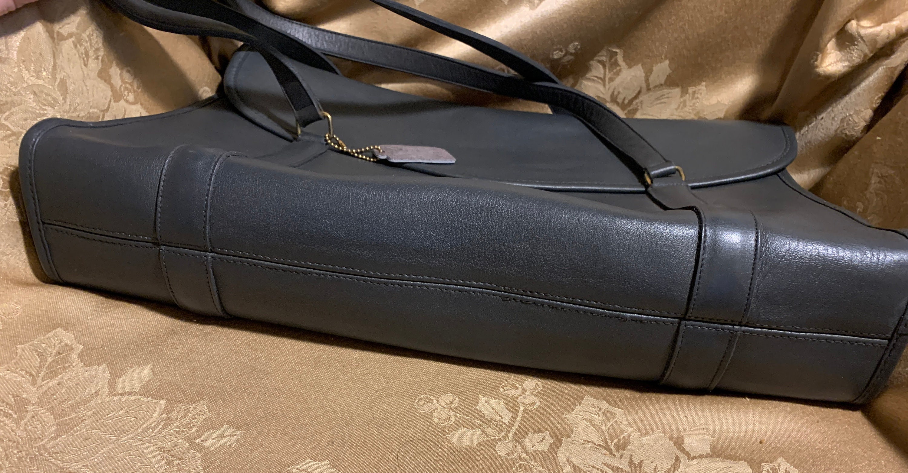 Vintage Coach NYC Shoulder Brief Envelope Portfolio Flannel Grey Style ...