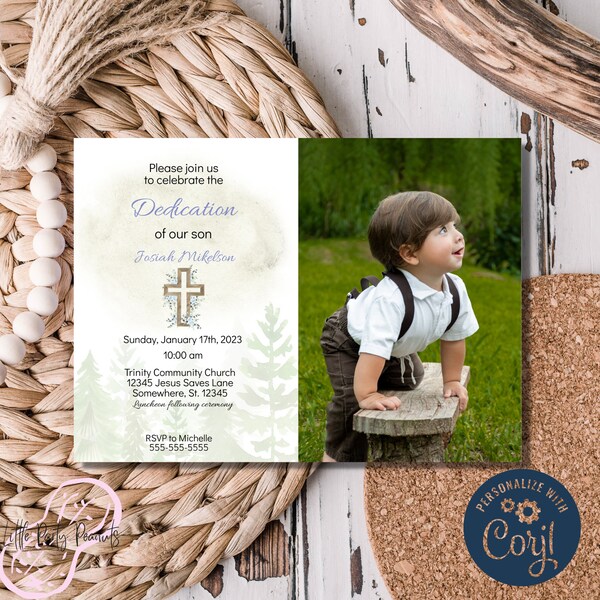 Baby Dedication Invitation - Etsy