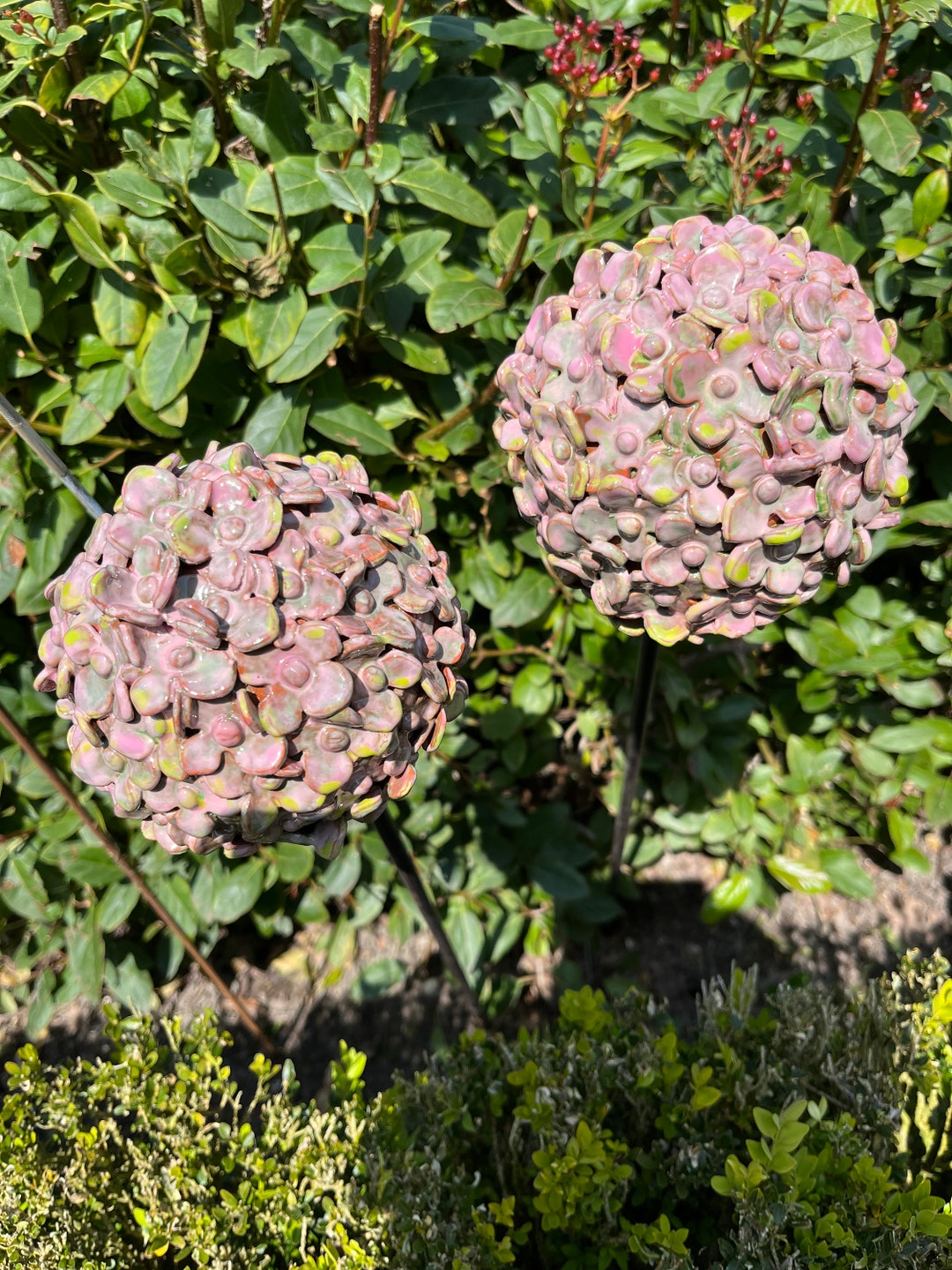 Ceramic Hydrangea for Garden - Etsy