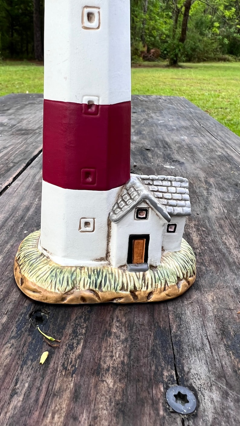 Two Vintage Geo. Z. Lefton Lighthouses/lefton China Hand Painted/lefton ...