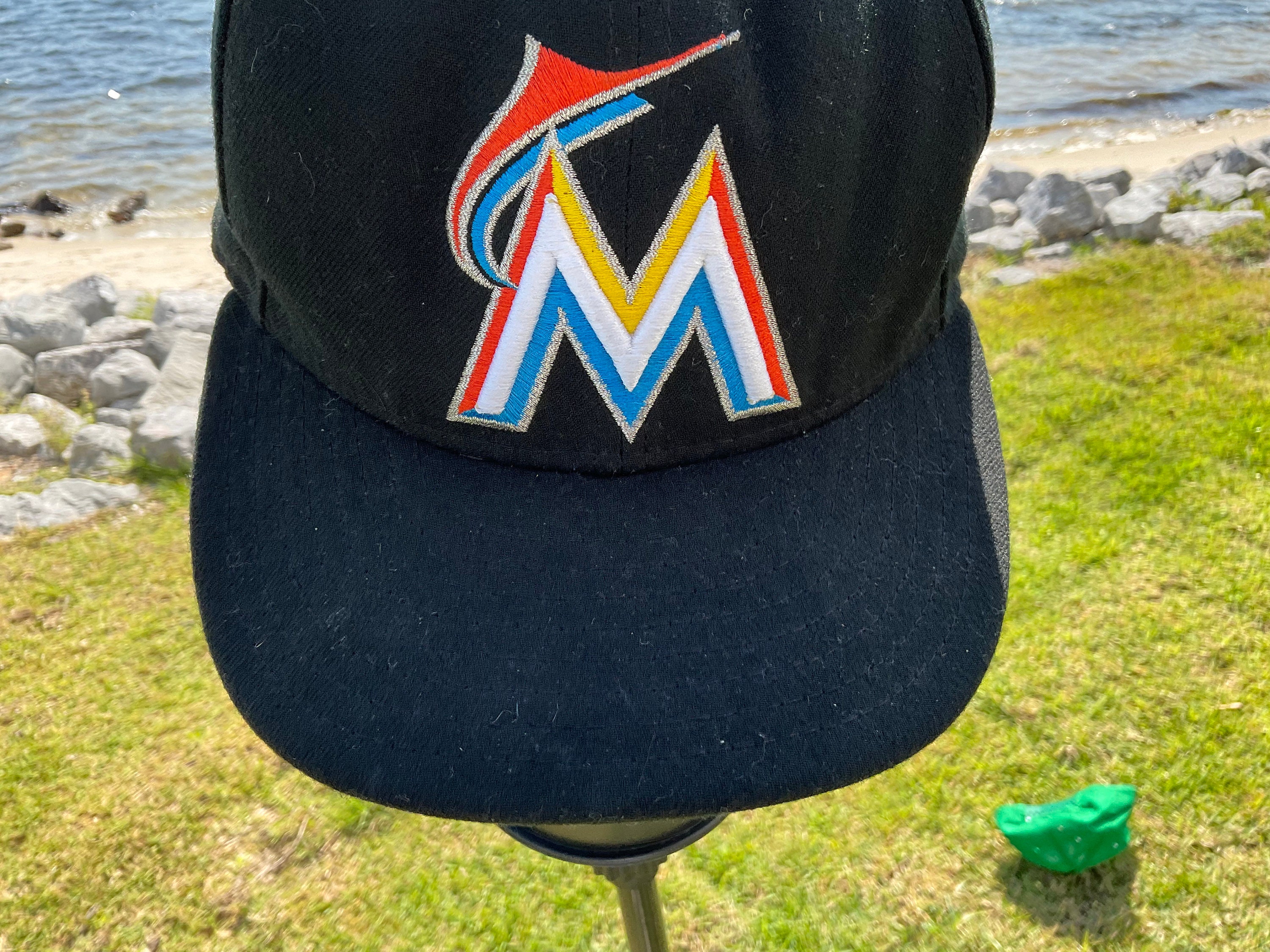 Major League Baseball Cap/hat From Miami Marlins-black With a Large ...