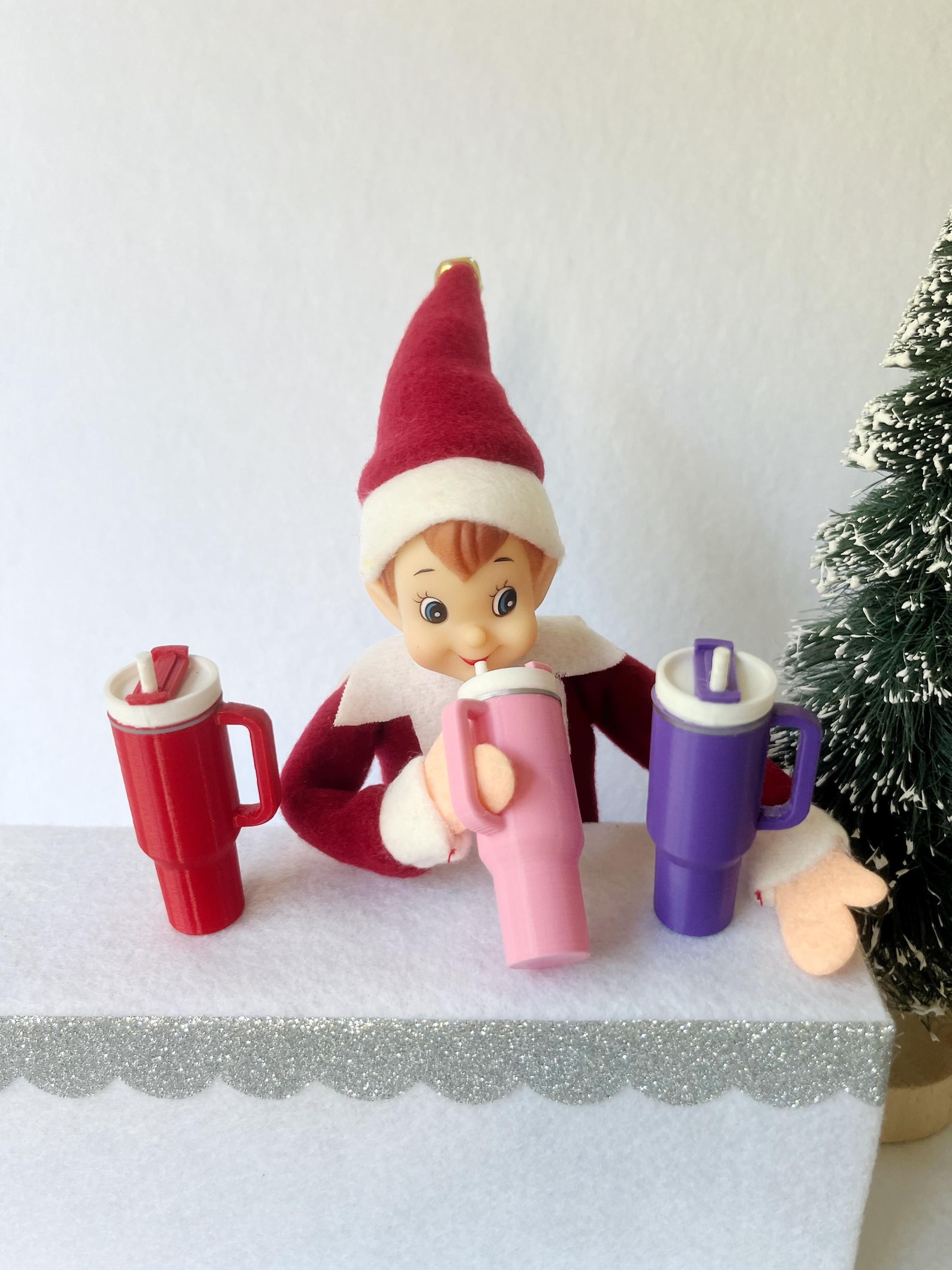 Elf/doll Sized Stanley Tumbler (replica) / Christmas Elf Prop / Elf ...