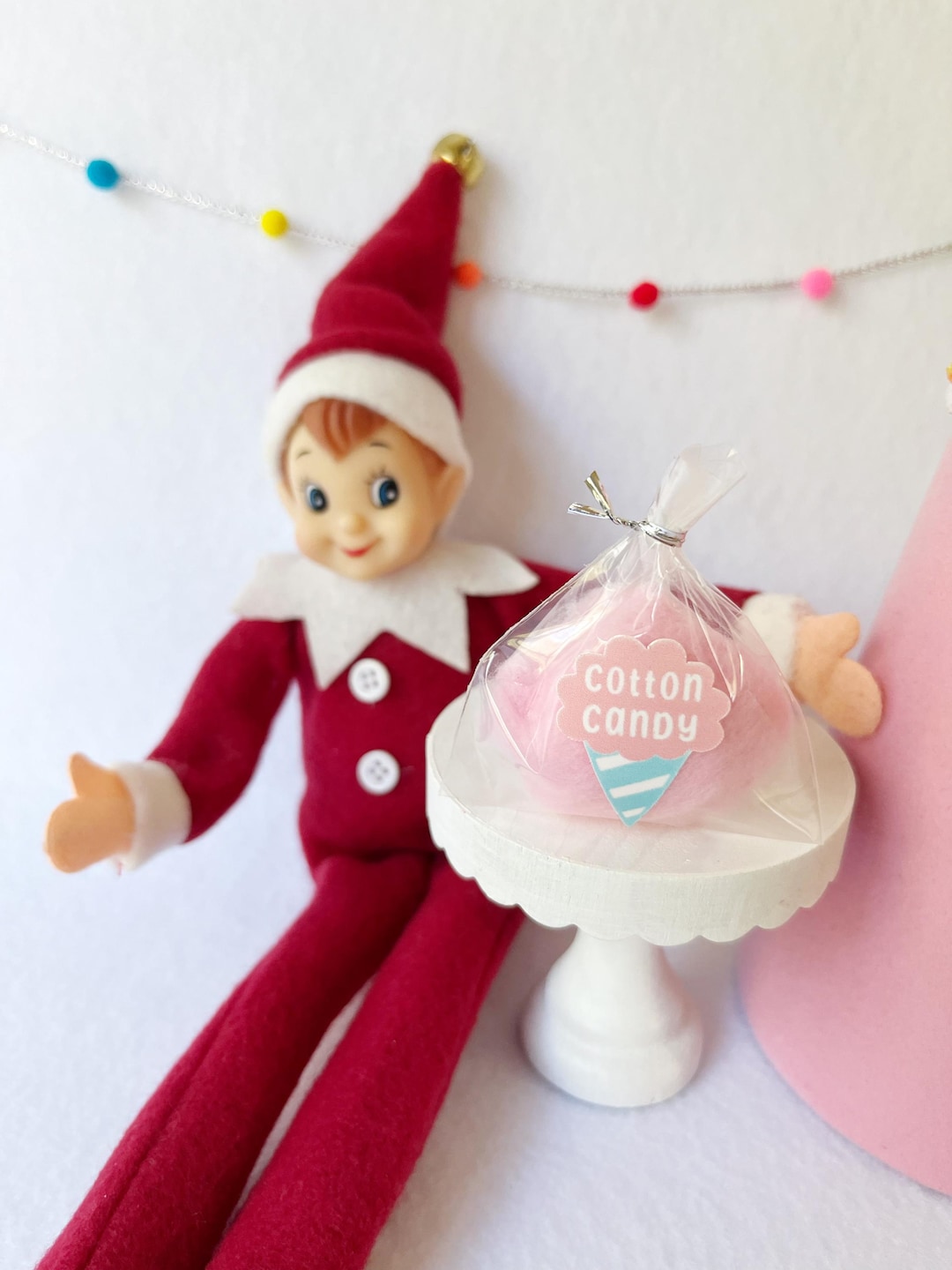 Tiny Bag of Cotton Candy (fake) / Elf or Doll Sized / Elf Treats - Etsy