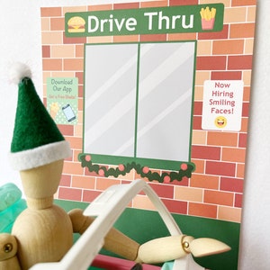 Christmas Elf Drive Thru / Fast Food Window / Printable for Elves - Etsy